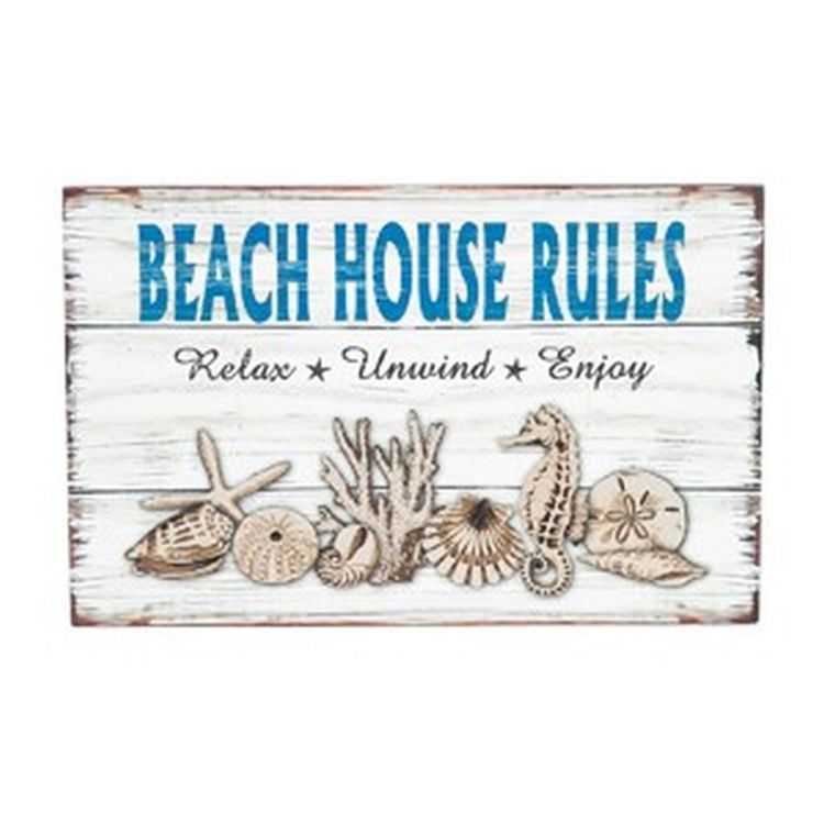 BEACH HOUSE RULES SIGN | Ivystone