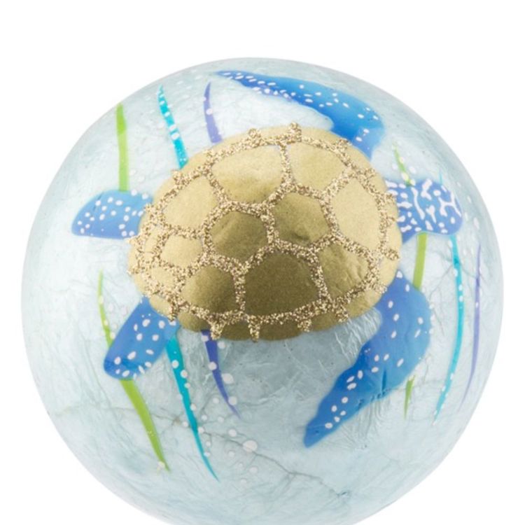 CAPIZ BALL W/SEA TURTLE | Ivystone