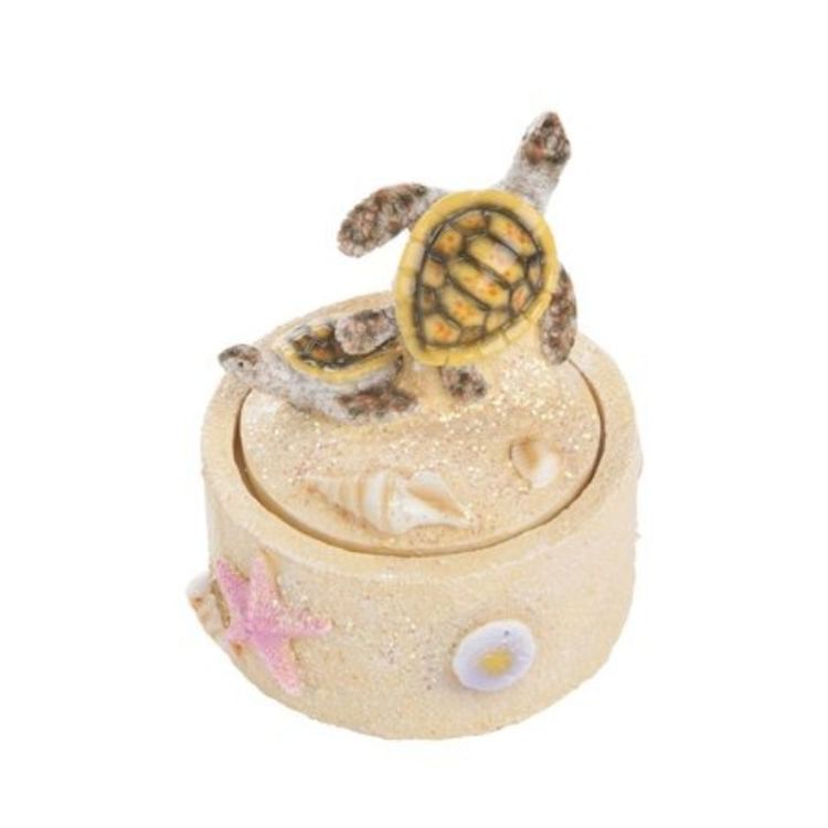 POLYRESIN TURTLE BOX | Ivystone