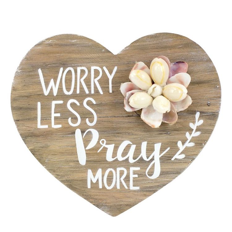 WORRY LESS SHELL PLAQUE | Ivystone