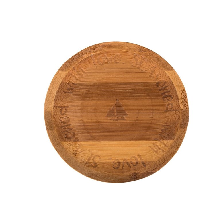 6 BAMBOO SEASONED LOVE SM PLATE | Ivystone
