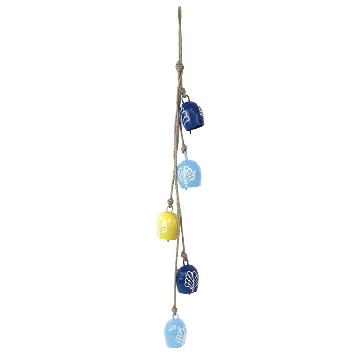 METAL HAND-PAINTED MULTI SHELL BELL DROP | Ivystone