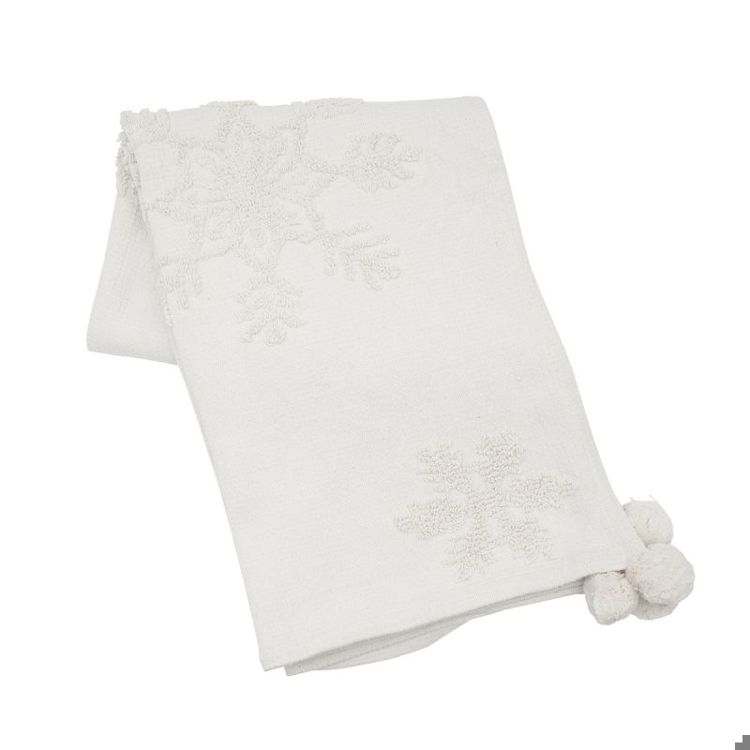 White Snowflake Throw | Ivystone