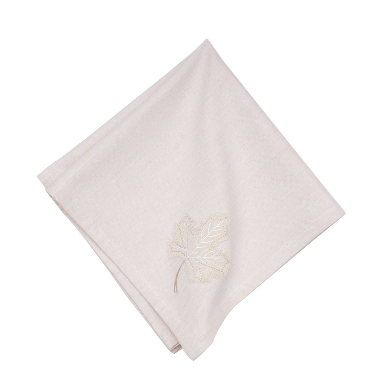 Neutral Maple Leaves Napkin | Ivystone