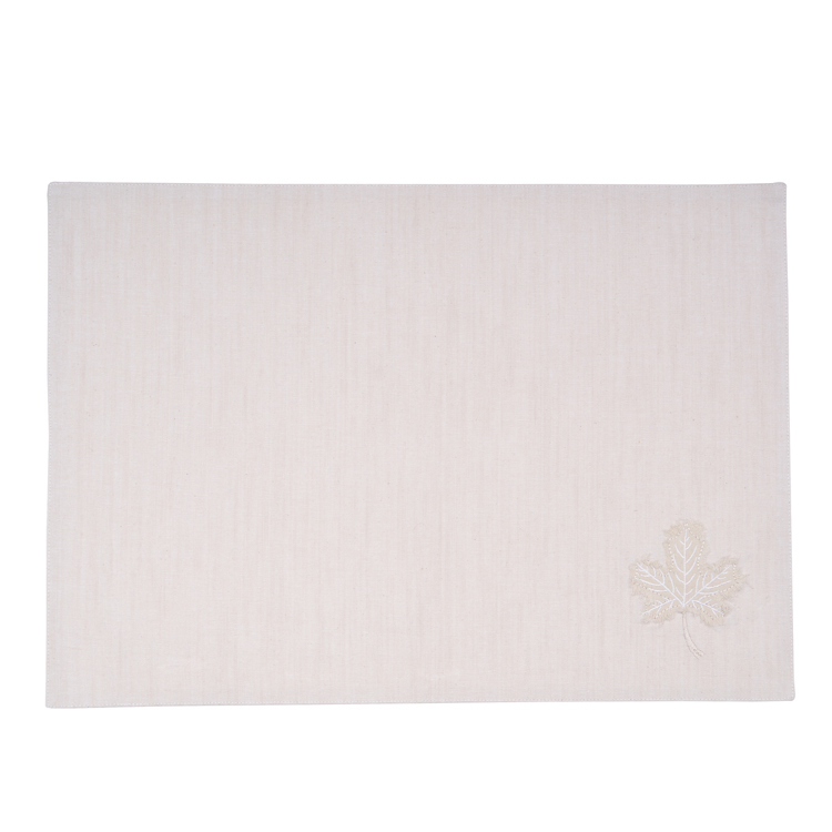Neutral Maple Leaves Placemat | Ivystone