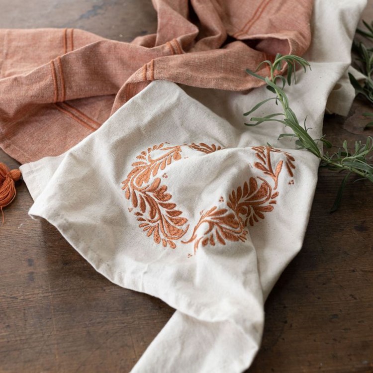 MARIANA TEA TOWELS RUST, SET OF 2 | Ivystone