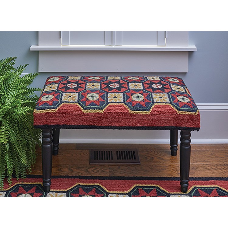 FOLK STAR HOOKED BENCH | Ivystone