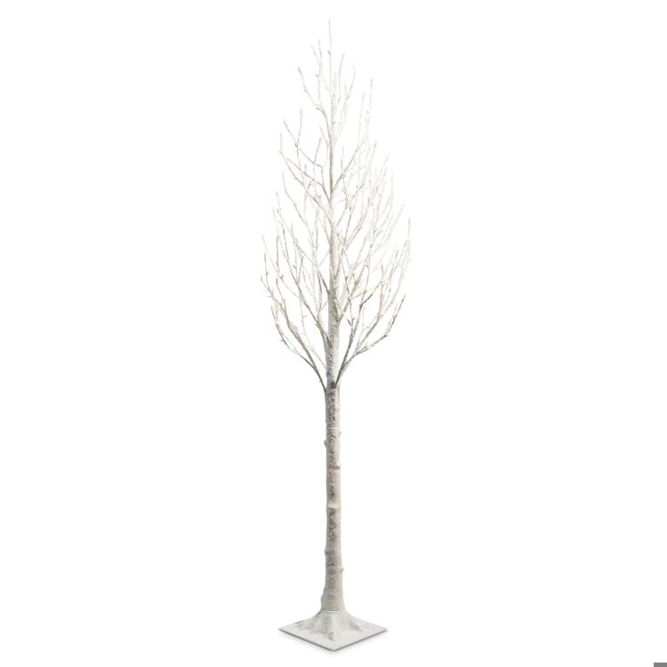 7' Lighted White Iced Tree | Ivystone