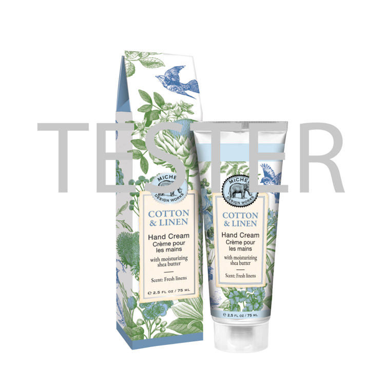 MDW Cotton & Linen Hand Cream 2.5 fl oz. Tester | Ivystone
