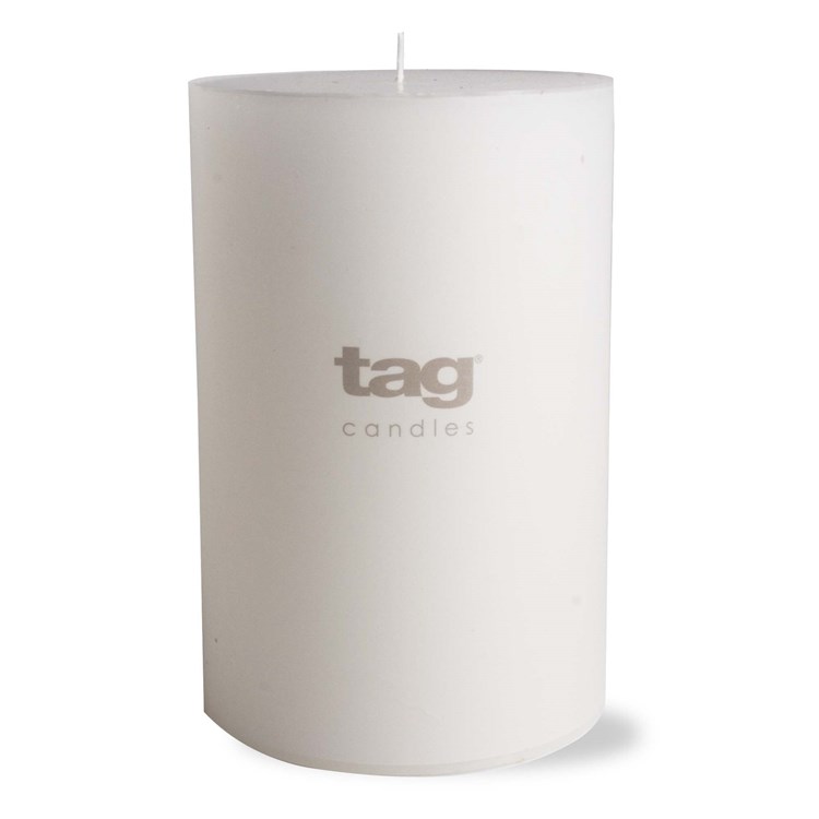 COLOR STUDIO PILLAR CANDLE 4X6 WHITE | Ivystone