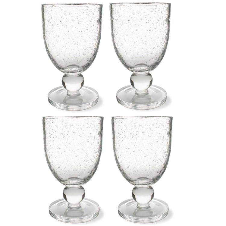 BUBBLE GLASS GOBLET | Ivystone