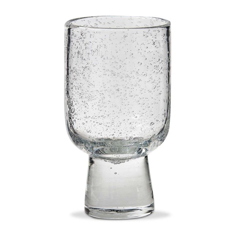 BUBBLE GLASS FOOTED ALL PURPOSE CLEAR | Ivystone
