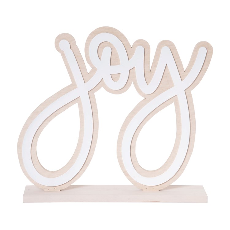 Wood Layered Joy Table Sign | Ivystone