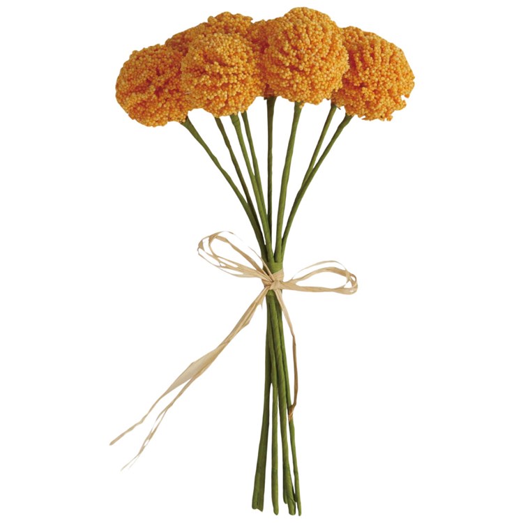 Faux Floral Billy Bob Bunch Orange | Ivystone
