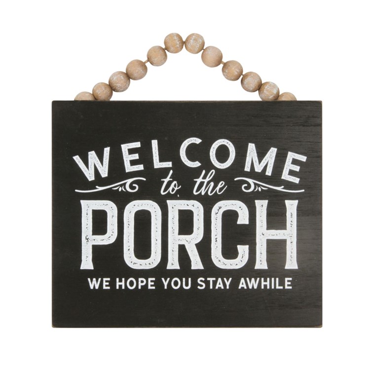 Wood/MDF Sign w/Wooden Bead Handle | Ivystone