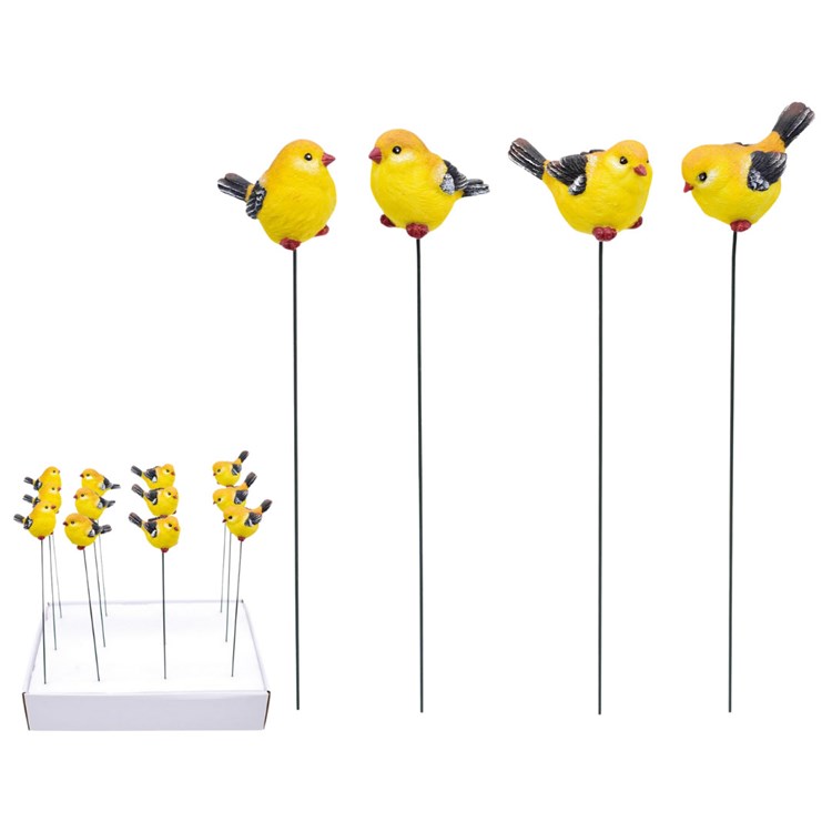 Res Goldfinch Bird Picks In Display S/12 | Ivystone