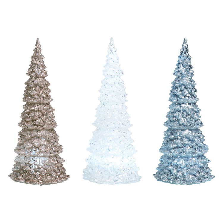 Lg Acrylic Light Up Christmas Tree 3 Asst | Ivystone