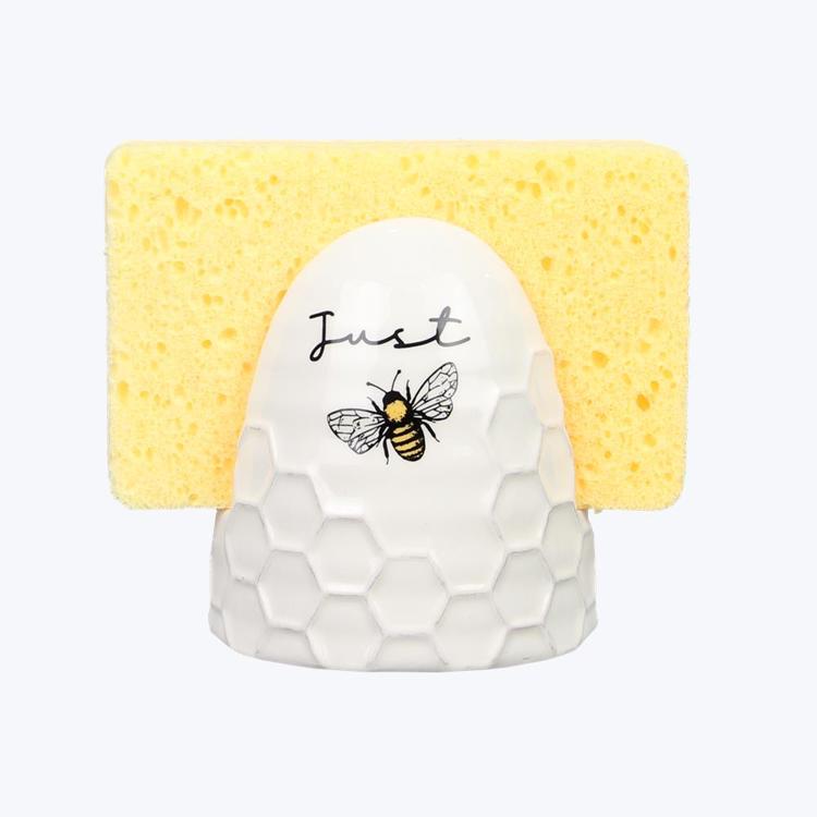 Honey Bee Ceramic Sponge Holder with Sponge | Ivystone