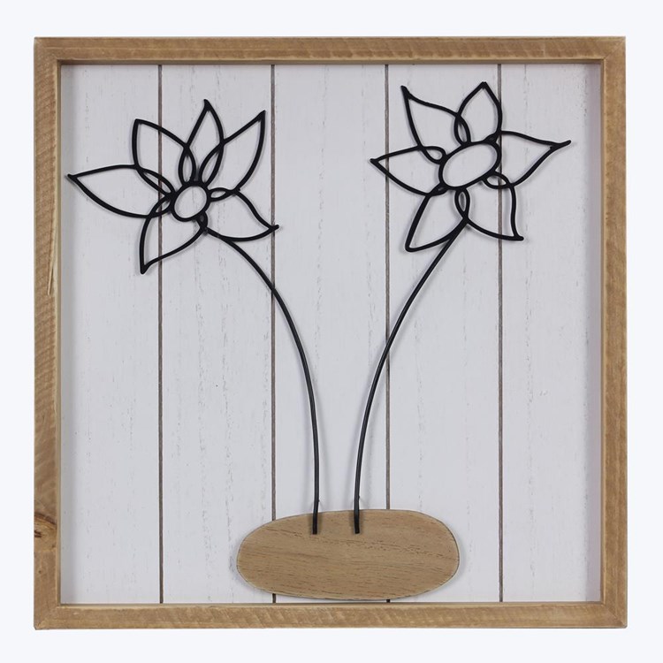 Wood and Wire Daffodil Plaque | Ivystone