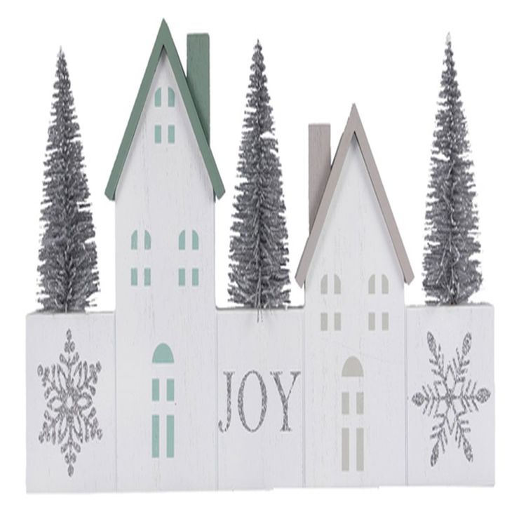 Wood Frosty Winter Tabletop Sign | Ivystone