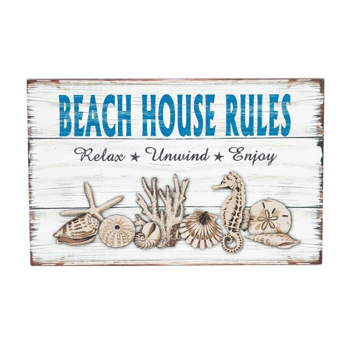BEACH HOUSE RULES SIGN | Ivystone