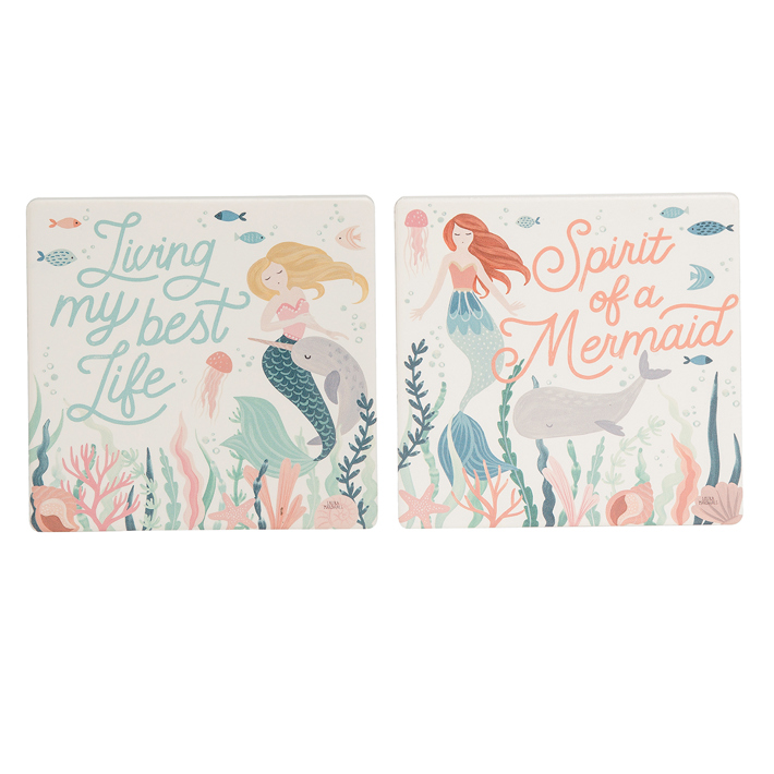 MERMAID PLAQUES W/ EASEL A/2 | Ivystone