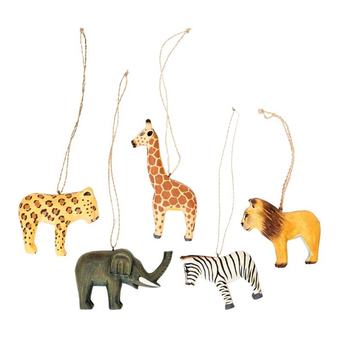 Handmade Zoo Animals Orn A/5 | Ivystone