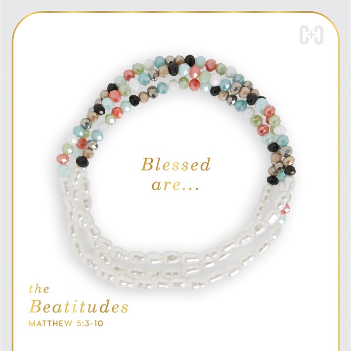 Beatitudes Pearl Mix Stretch Bracelet | Ivystone