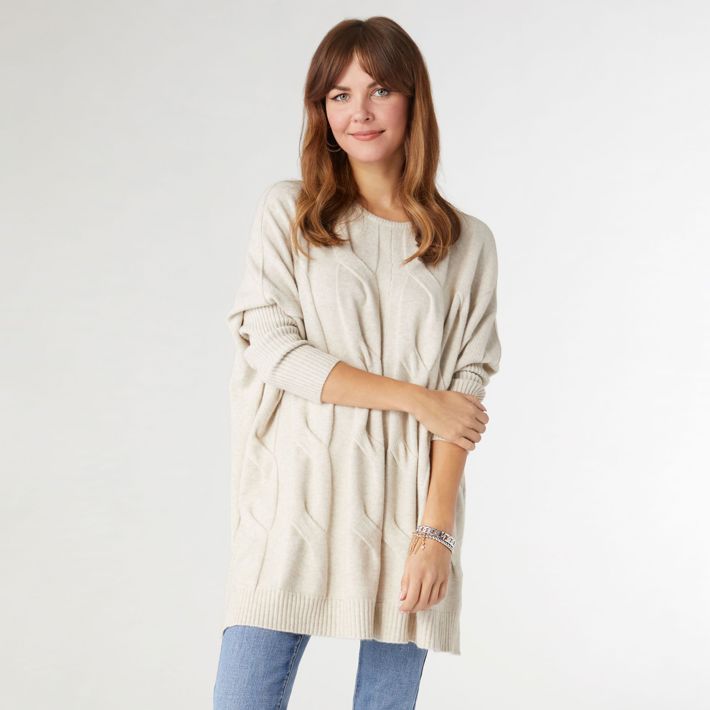Heavenly-Luxe Relaxed Cable Knit Sweater | Ivystone
