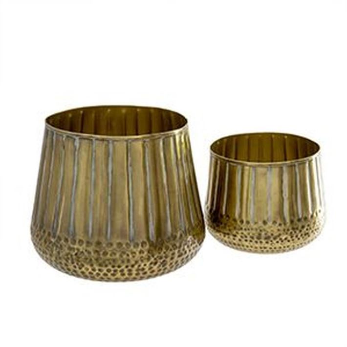 Brass Patina Pots S/2 | Ivystone