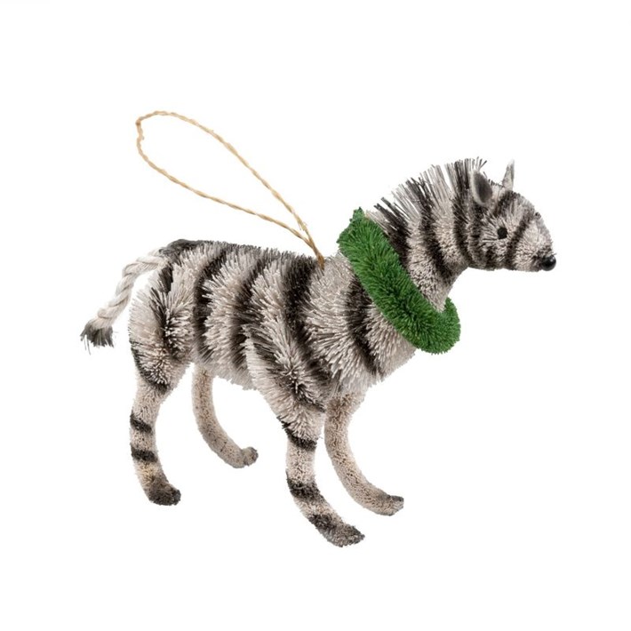 Zebra with Wreath Ornament | Ivystone