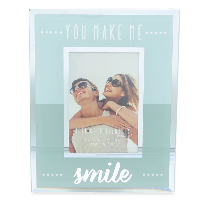 BKT - Smile - 4.75" X 6" Frame (Holds 2.5" X 3.5" Photo) | Ivystone
