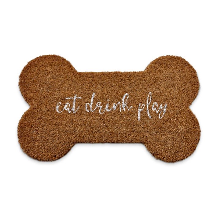 EAT DRINK PLAY BONE SHAPED MAT | Ivystone