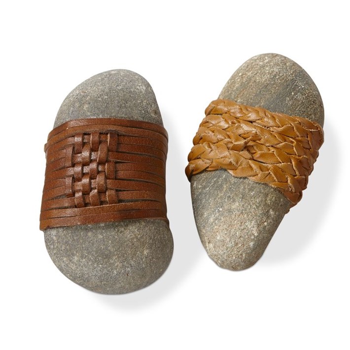LEATHER WRAPPED STONE ASMT/2 | Ivystone