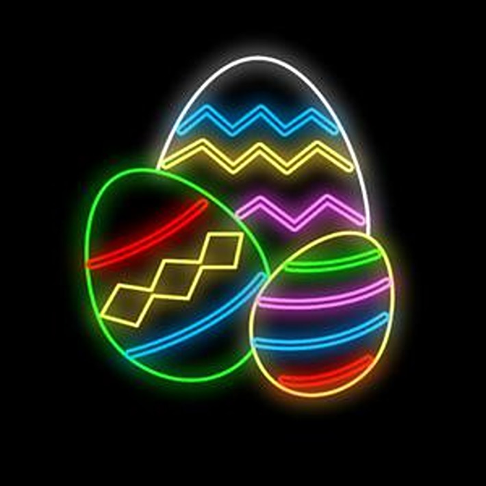 35" LED Outdoor 2D Easter Egg Sign w/ Flash | Ivystone