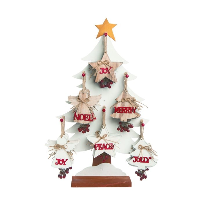 Plywood Star Orns w/Tree Display S/48 | Ivystone
