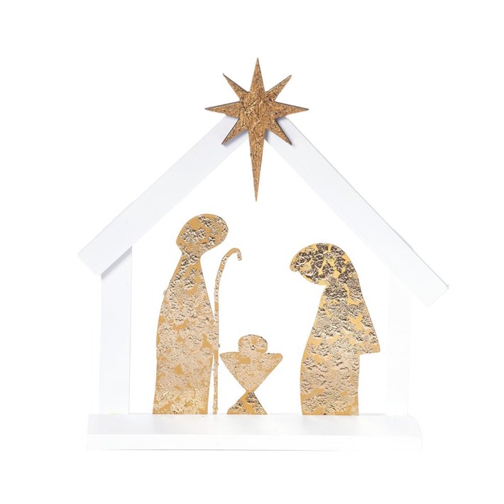 Wood/Metal Holy Family Table Decor | Ivystone