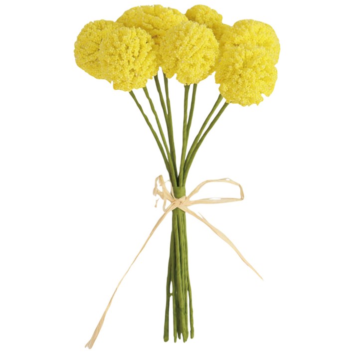 Faux Floral Billy Bob Bunch Yellow | Ivystone
