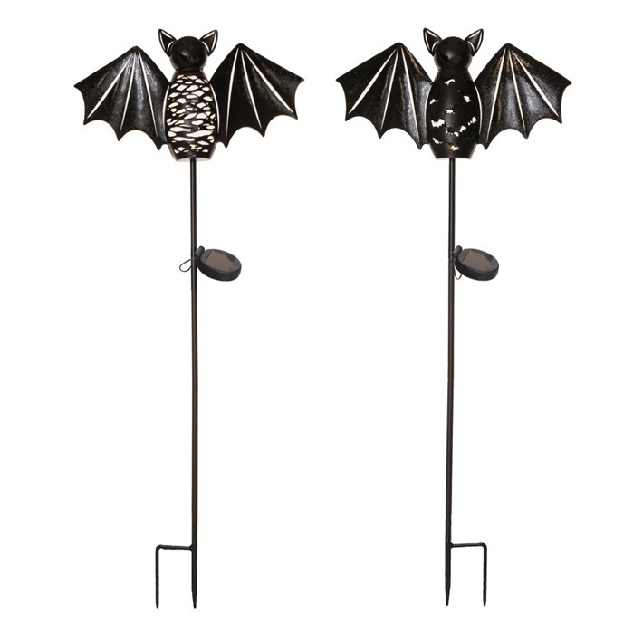 Metal Solar Bat Y/S w/Punch Detail 2 Asst | Ivystone
