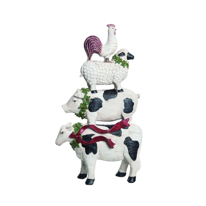 Res Merry Stacked Farm Animals Decor | Ivystone