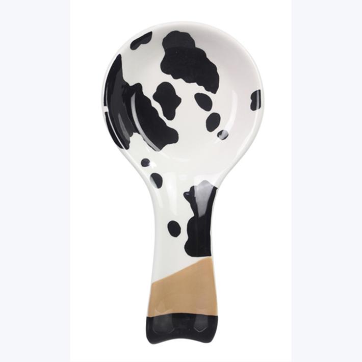Ceramic Country Black and White Spoon Rest | Ivystone