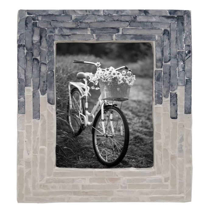 Wood/ Capiz Shell 4X6 Photo Frame | Ivystone