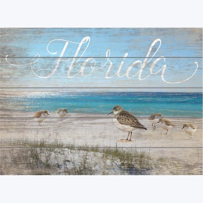 Wood Florida Wall Plaque | Ivystone