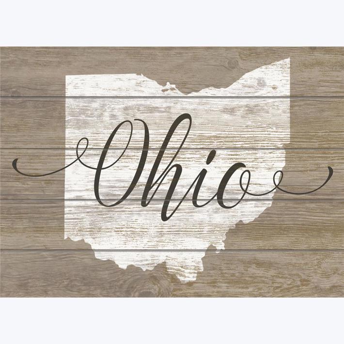 Wood Ohio Wall Plaque | Ivystone