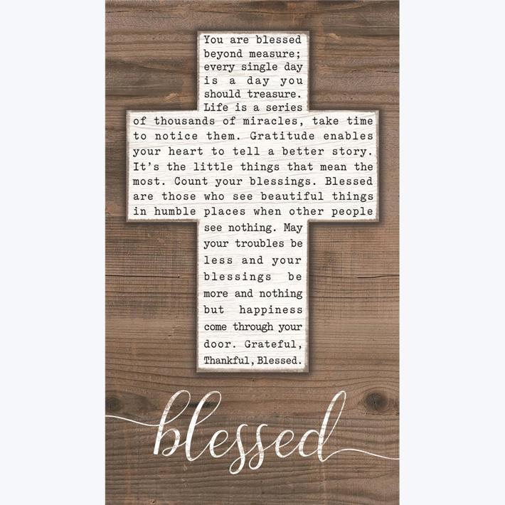 Wood Blessed Wall Plaque | Ivystone
