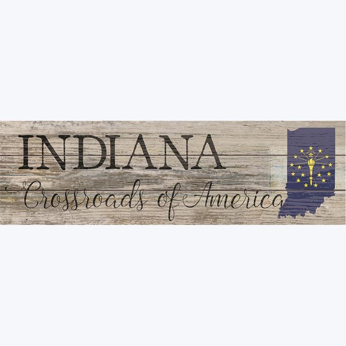 Wood Indiana Wall Plaque | Ivystone