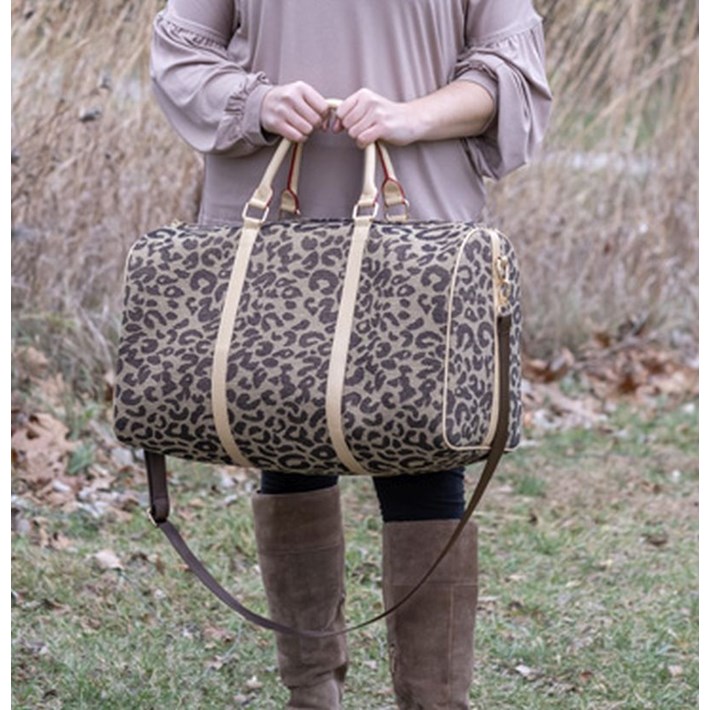 Leopard Weekender Duffle | Ivystone